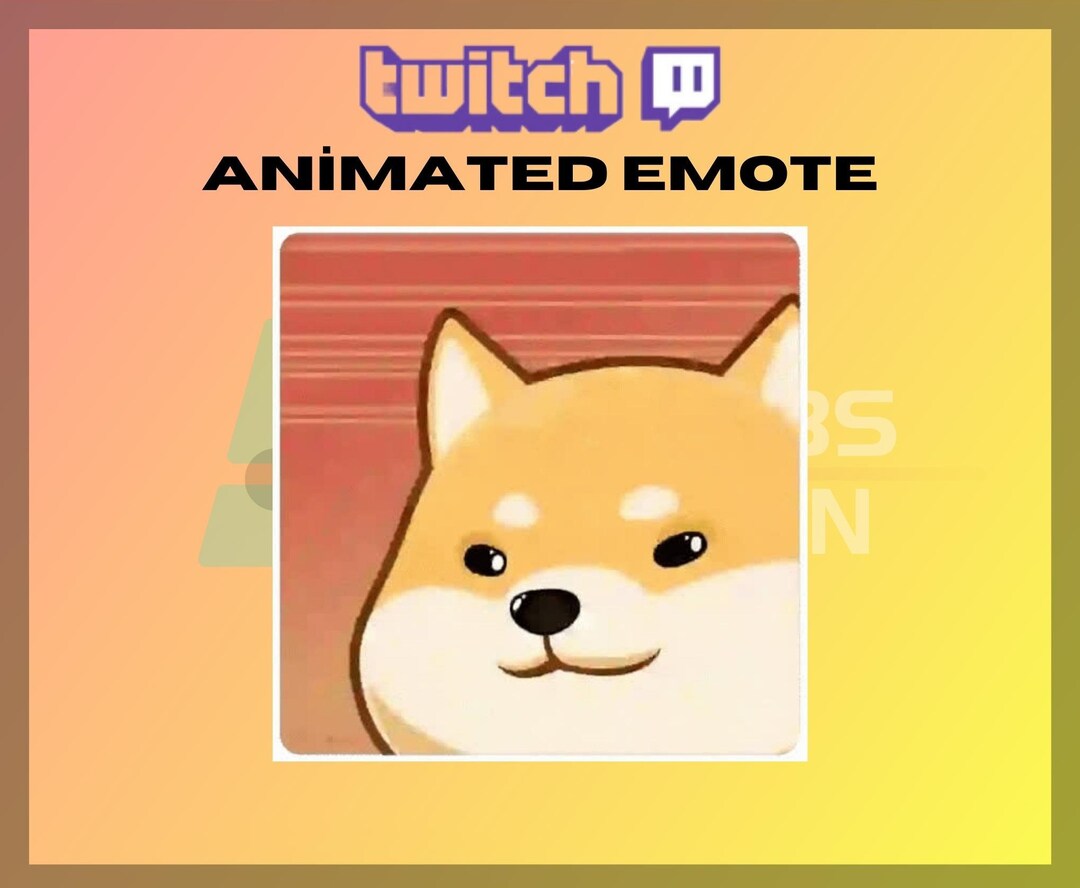 Animated Twitch, Kick Emote, Shiba Emote, Cute Dog Emote, Funny Emote ...
