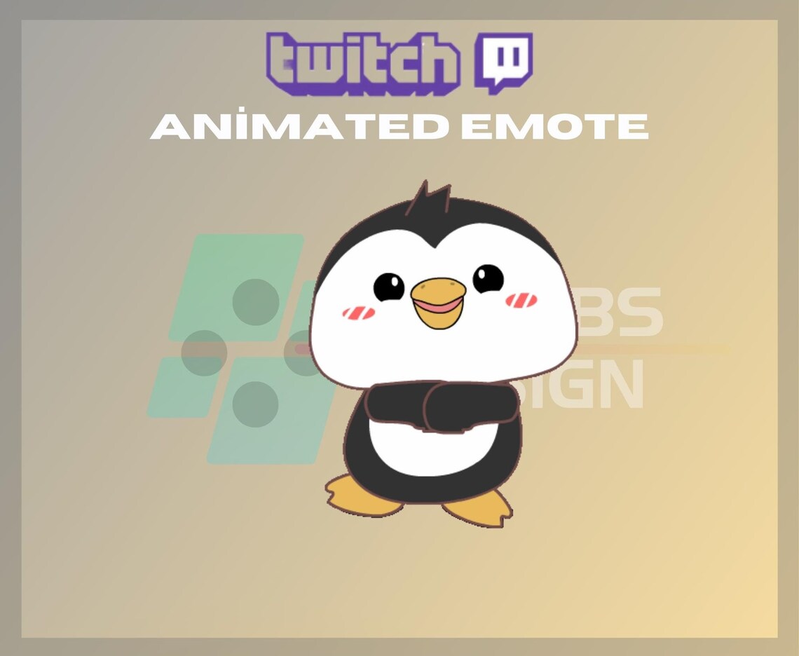 Animated Twitch Emote, Dancing Penguin Emote, Cute Emote, Animal Emote ...