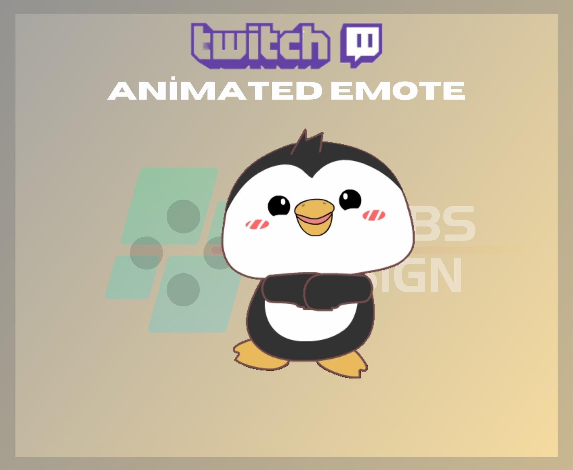 Animated Twitch Emote, Dancing Penguin Emote, Cute Emote, Animal Emote ...