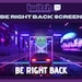 Animated Twitch Be Right Back Screen, Cyber City Space Background, Neon ...