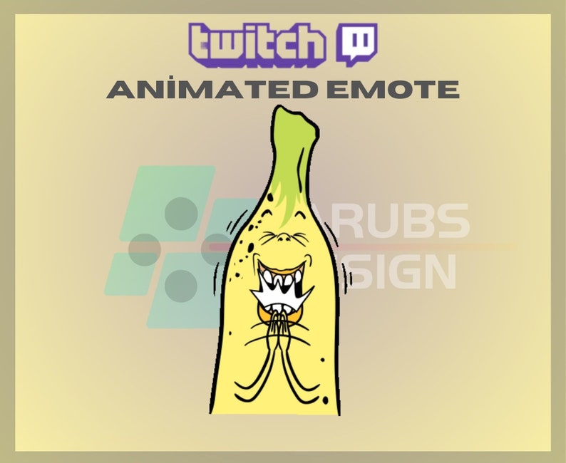 Animated Twitch, Kick Emote, Clapping Banana Emote, Cute Emote, Emote ...