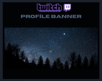 Twitch Profile Banner Outer Space Galaxy, Night Sky Outer Space Twitch ...