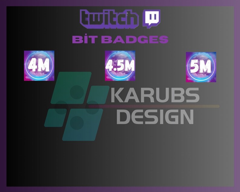 27x Neon Sky Twitch Bit Tier Badges, Night Bit Badges, Neon Bit Badges ...