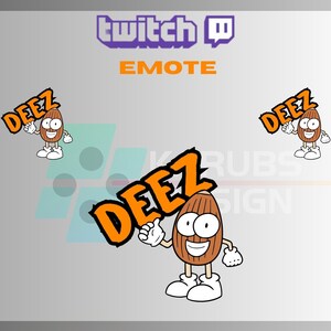1 Twitch Emote, Deez Nuts Emote, Community Emote, Nut Emote, Kawaii ...