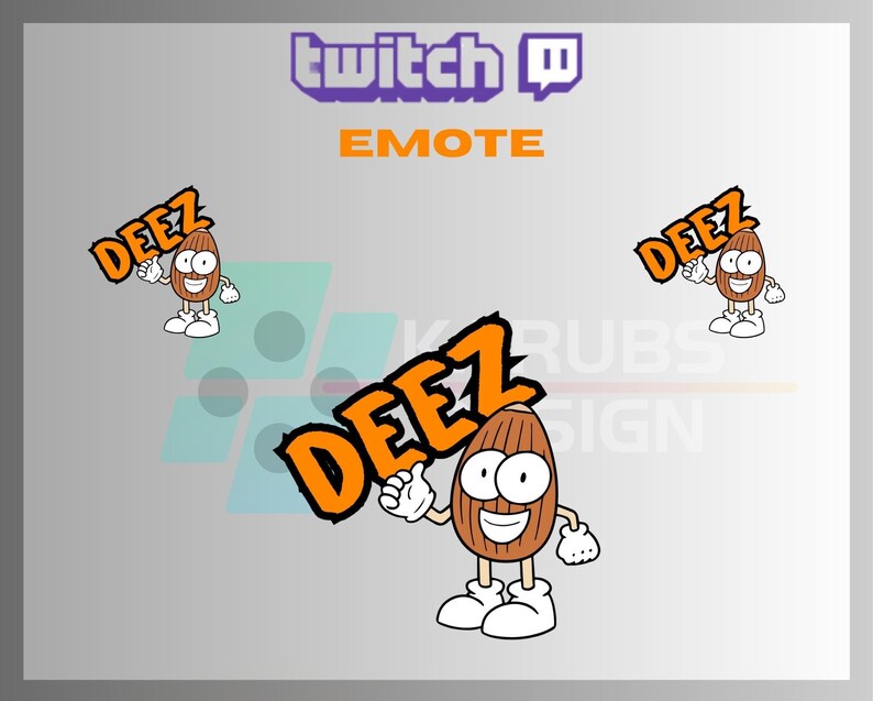 1 Twitch Emote, Deez Nuts Emote, Community Emote, Nut Emote, Kawaii ...