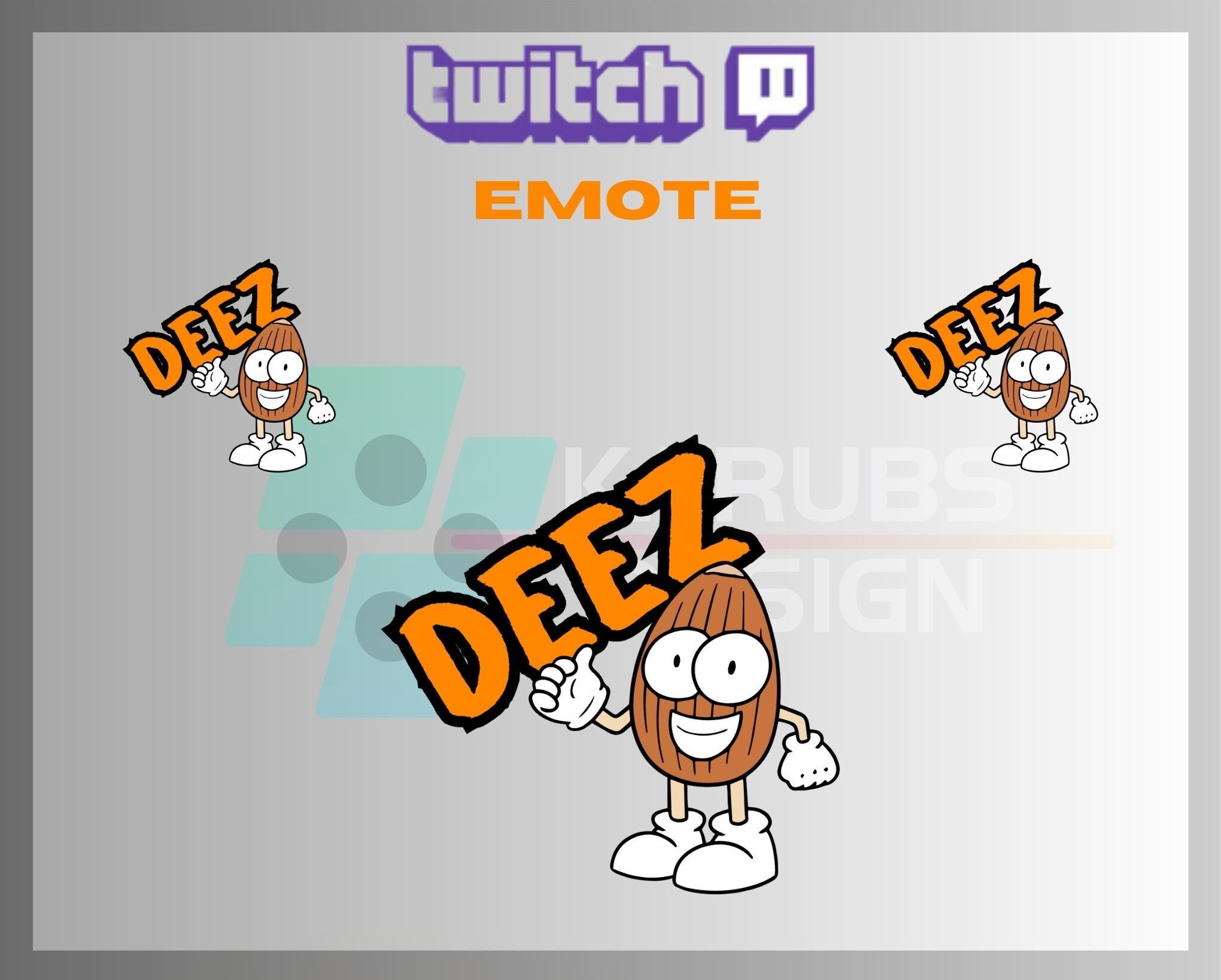 1 Twitch Emote, Deez Nuts Emote, Community Emote, Nut Emote, Kawaii ...