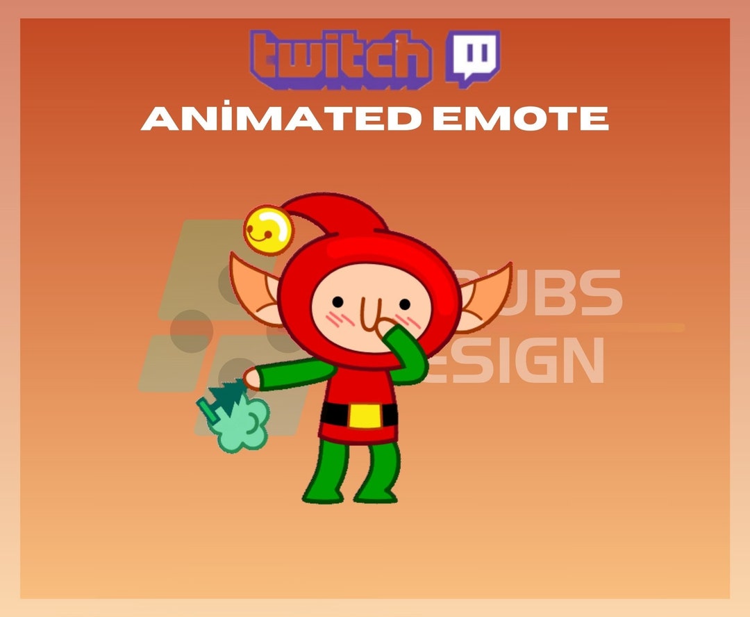 Animated Christmas Elf Emote: Twitch/kick Streamer (instant Download ...