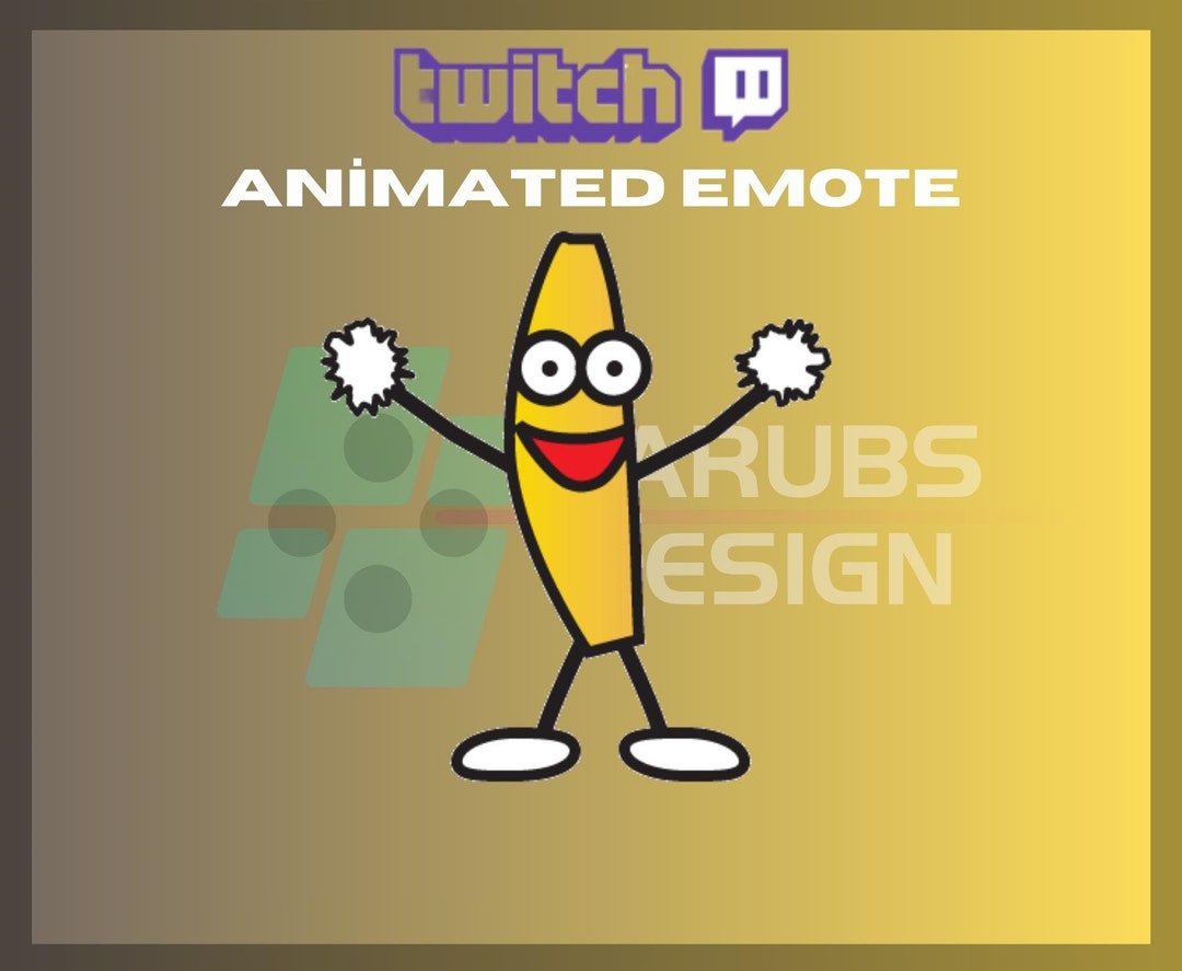 Animated Twitch, Kick Emote, Crazy Banana Emote, Dancing Banana, Fruit ...