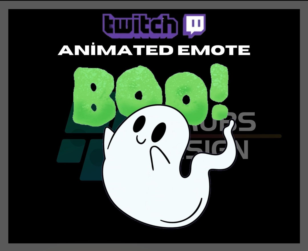 Animated Twitch, Kick Emote, Ghost Boo Emote Animated, Halloween, Boo ...