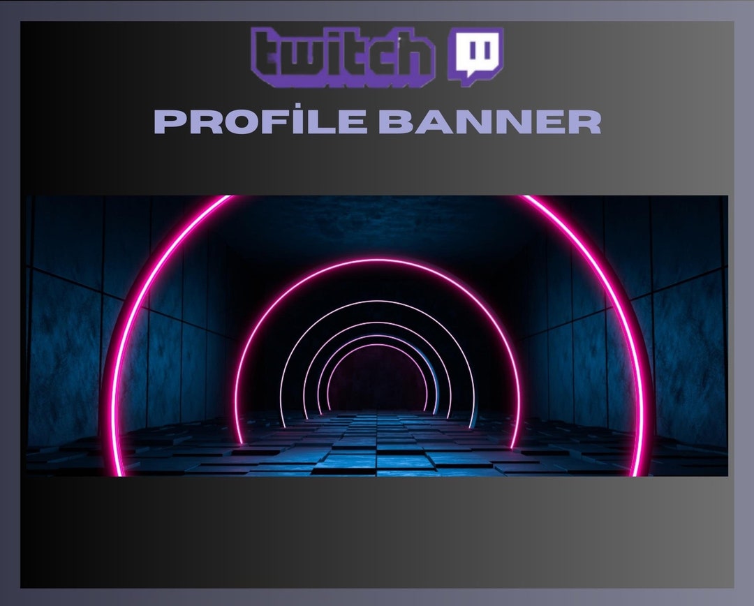 Twitch Profile Banner Neon, Neon Futuristic Theme, Neon Pink Tunnel ...