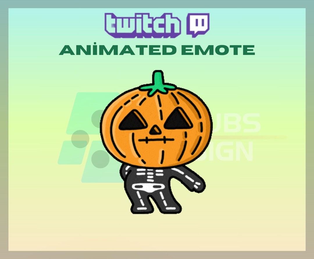 Animated Pumpkin Dance Emote: Halloween Twitch/kick Stream (instant ...