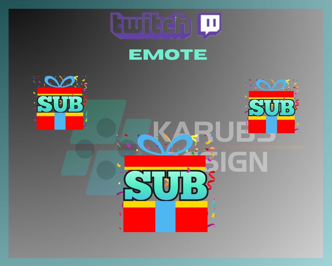 Twitch Emote, Sub Emote, Gift Sub Emote, Gift Emote, Community Emote ...