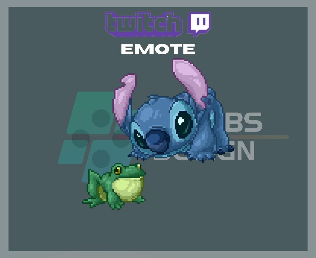 Animated Twitch, Kick Emote, Stitch Emote, Shocked Emote,frog Emote ...