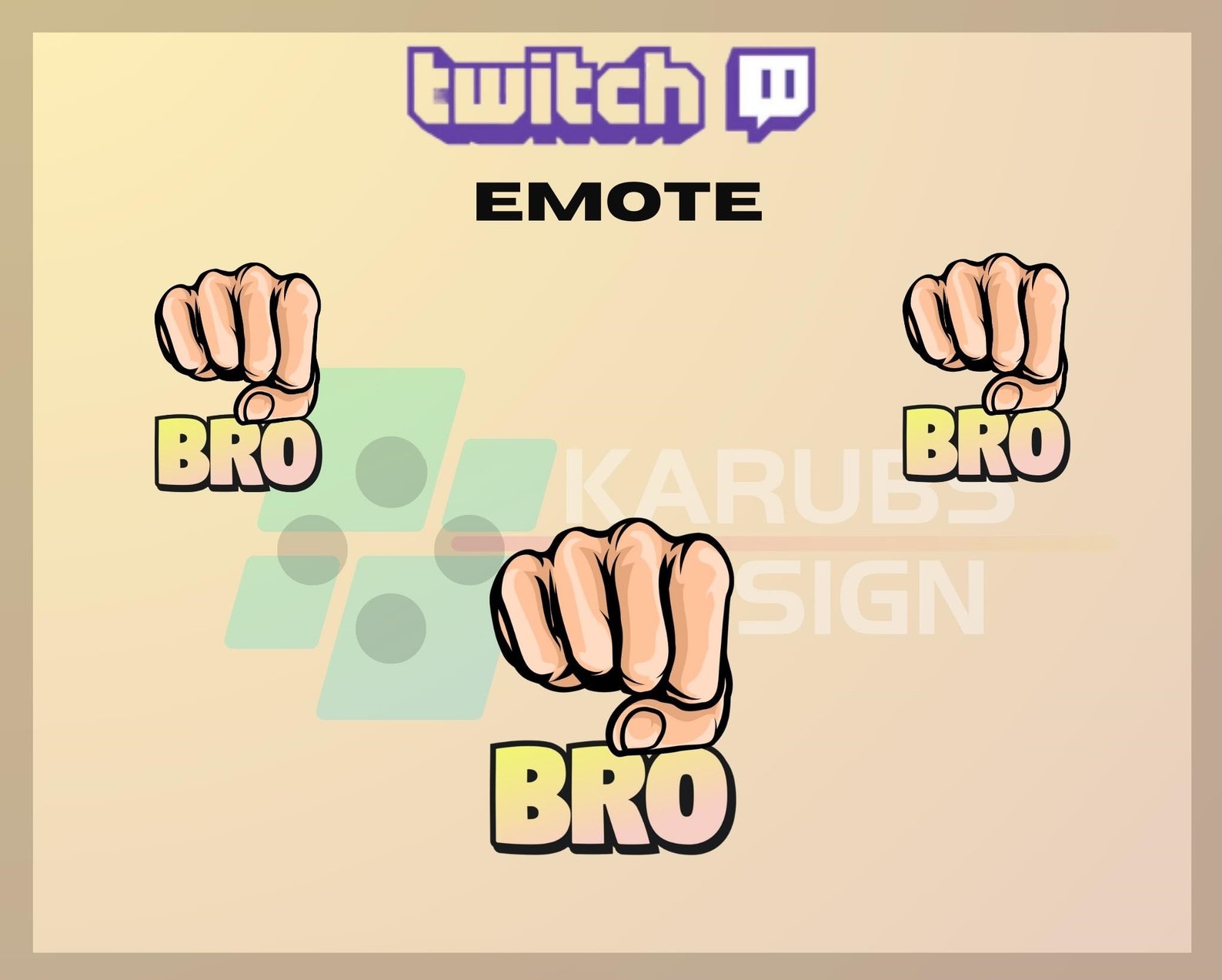 1 Twitch Emote, BRO Emote, Fist Salute Emote, Whatsapp Emote, Whatsapp ...