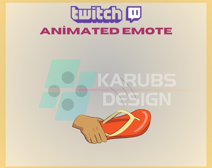 Chancla Emote for Twitch Emotes | Animated Emote Party Mode & Static ...