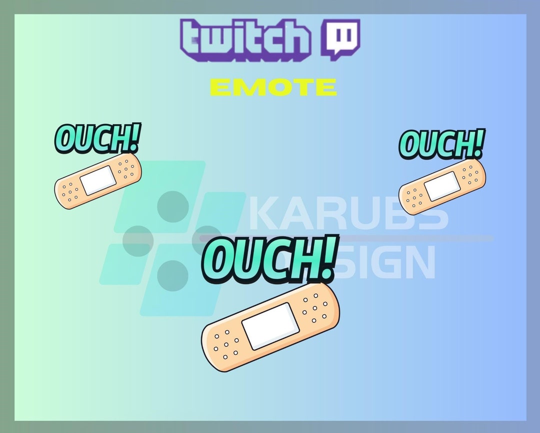 1 Twitch Emote, Ouch Bandage Emote, Medic Emote, Ouch Emote, Bandage ...
