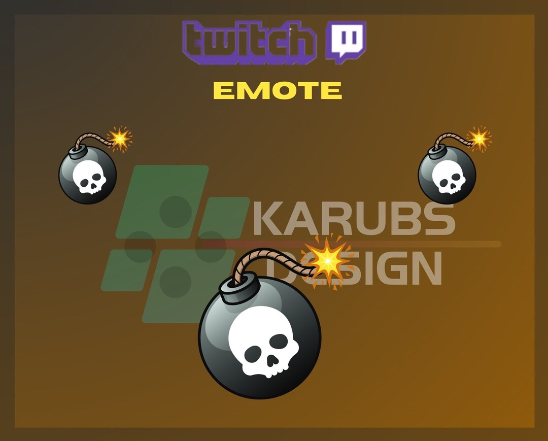 1 Twitch Emote, Bomb Emote, Bomb Rip Emote, RİP Emote, Cute Bomb Emote ...