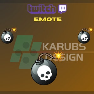 1 Twitch Emote, Bomb Emote, Bomb Rip Emote, RİP Emote, Cute Bomb Emote ...