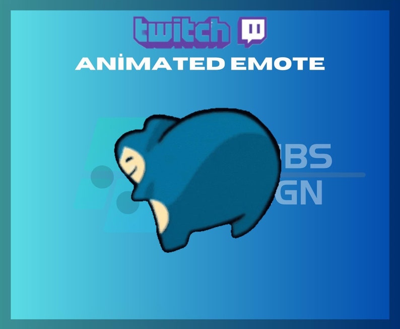 Animated Twitch, Kick Emote, Twerking SNORLAX, Community, Cute Emote ...