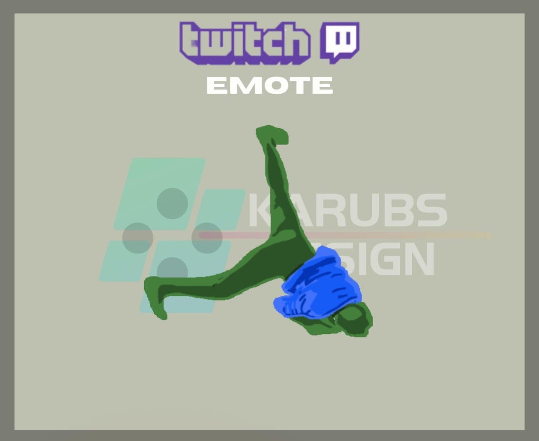 Animated Twitch, Kick Emote, Frog Emote, Pepe Emote, Breakdance Emote ...