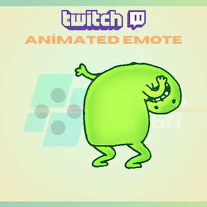 Animated Twitch, Kick Emote, Green Monster Emote, Wack Dance Emote ...