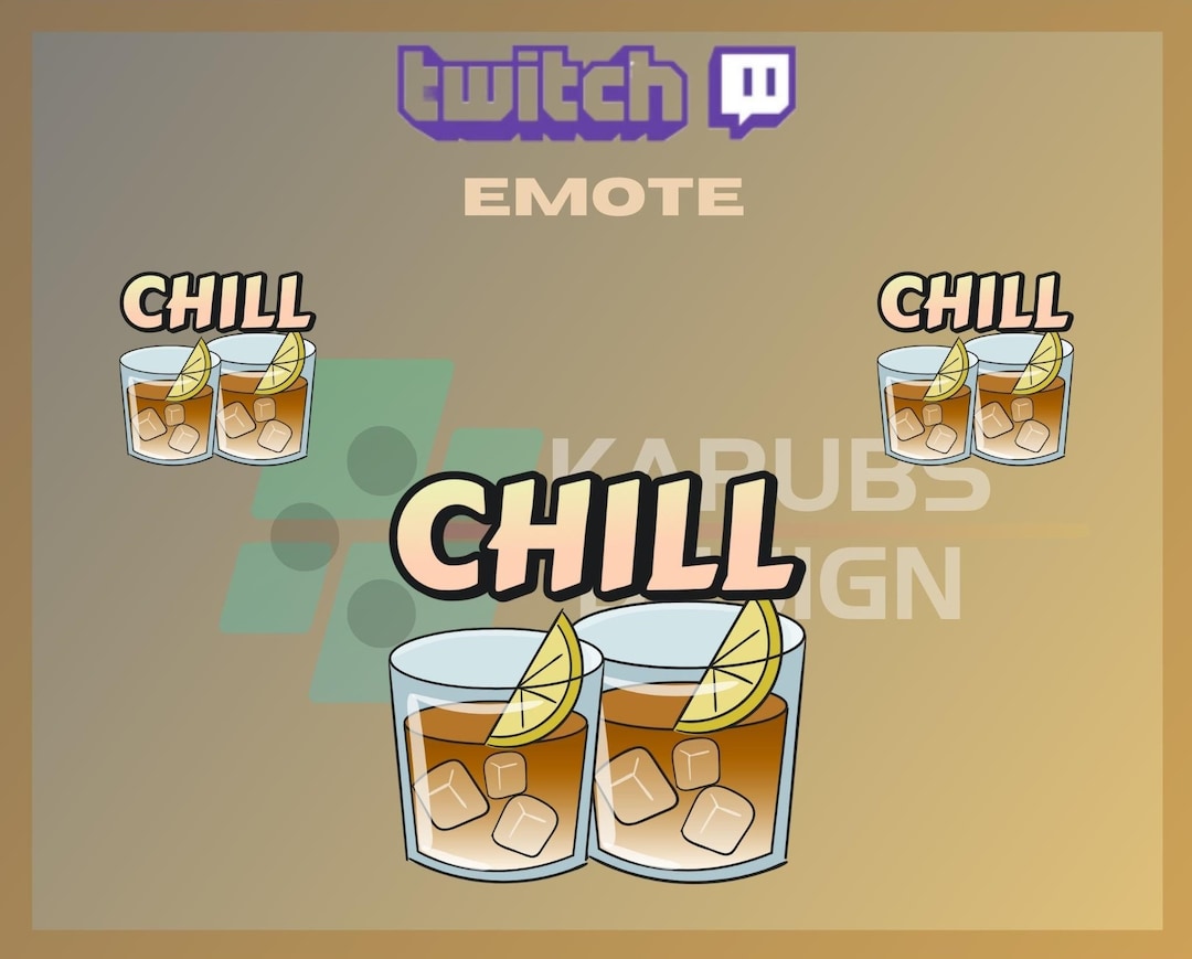 1 Twitch Emotes, Chill Drink Emote, Community Emote, Drink Emote ...