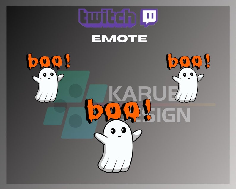 1 Twitch Emote, Ghost Emote, Halloween Emote, Funny Emote, Spooky Emote ...