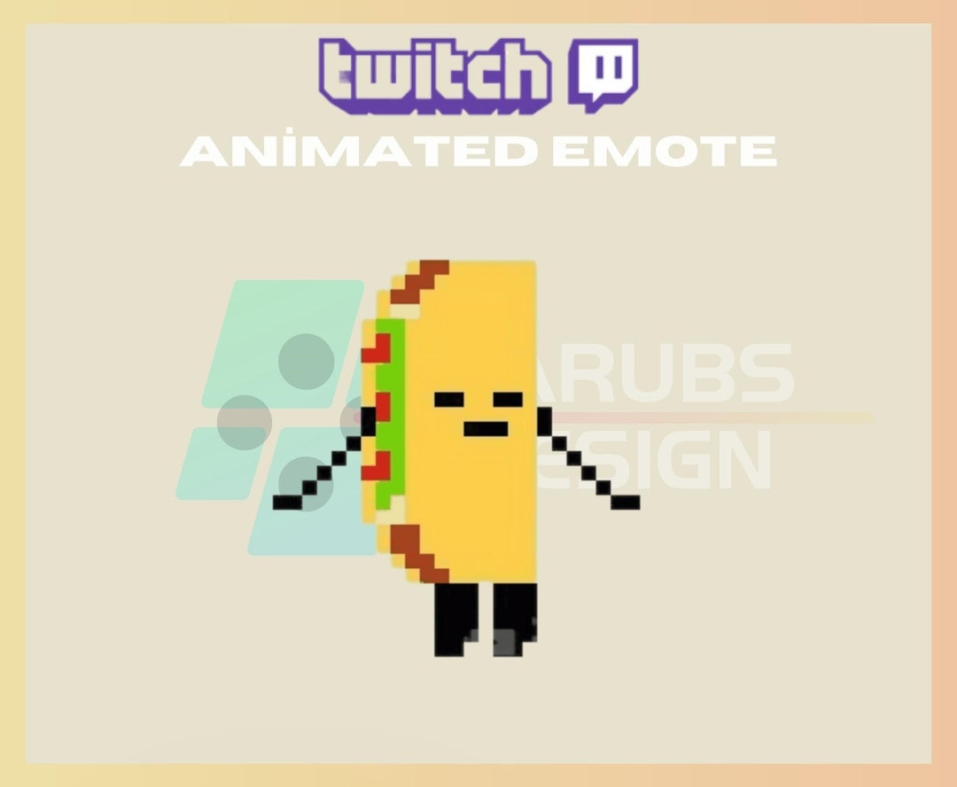 Animated Twitch, Kick Emote, Dancing Taco Emote, Food Emote, Taco Emote ...