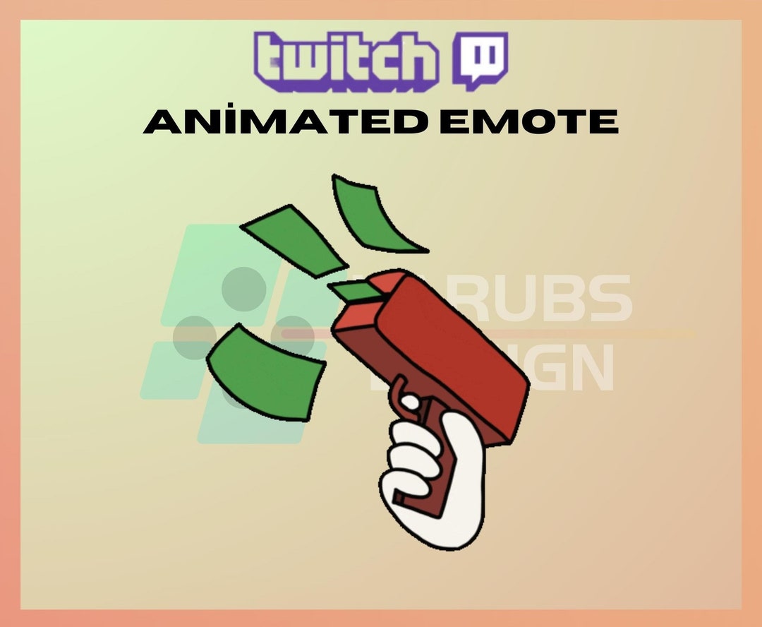 Animated Twitch Emote, Gun Donation Emote, Dono Emote, Donation Emote ...
