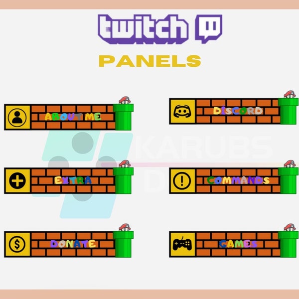 Super Mario Twitch Overlay - Etsy