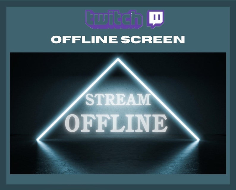 Twitch Offline Screen Streaming, Soft, Simple, Blue Background, White ...