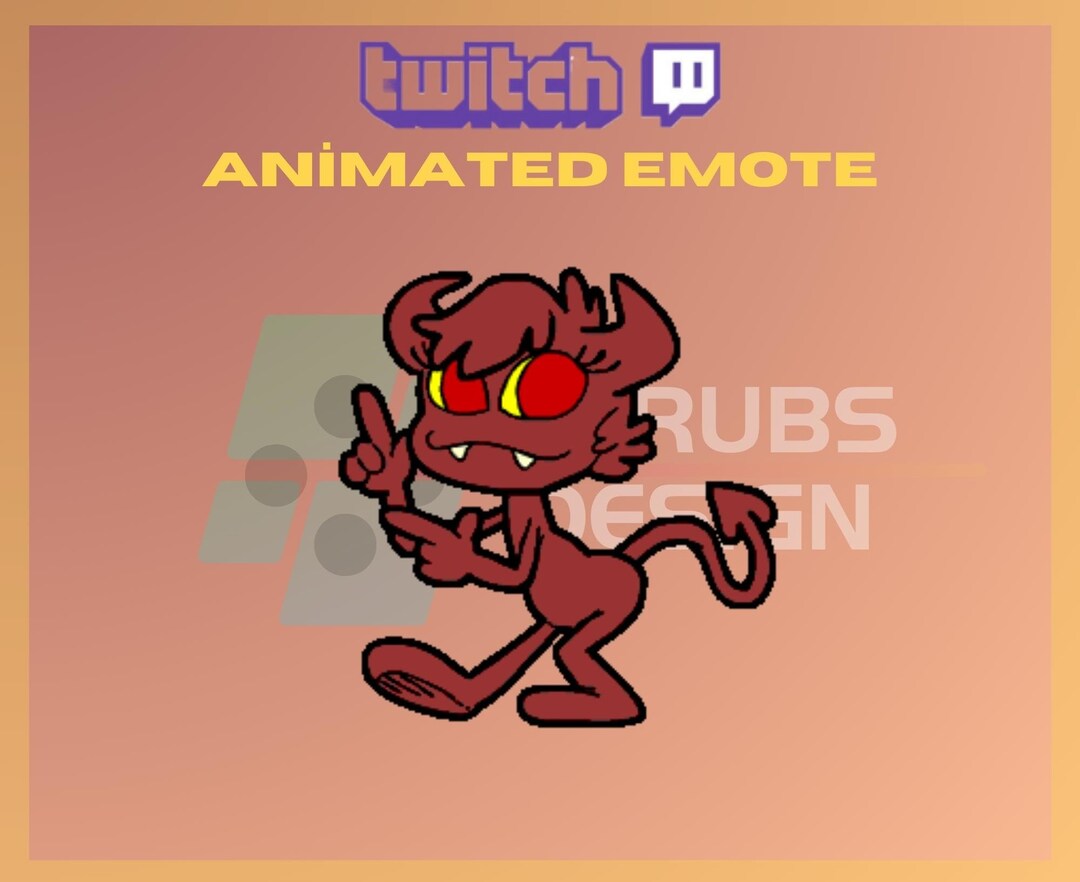 Animated Twitch Emote, Dancing Devil Emote, Devil Emote, Cute Emote ...