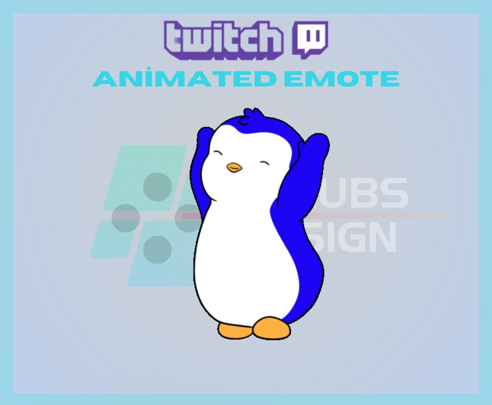 Animated Twitch Emote, Penguin Dancing Emote, Cute Emote, Animal Emote ...