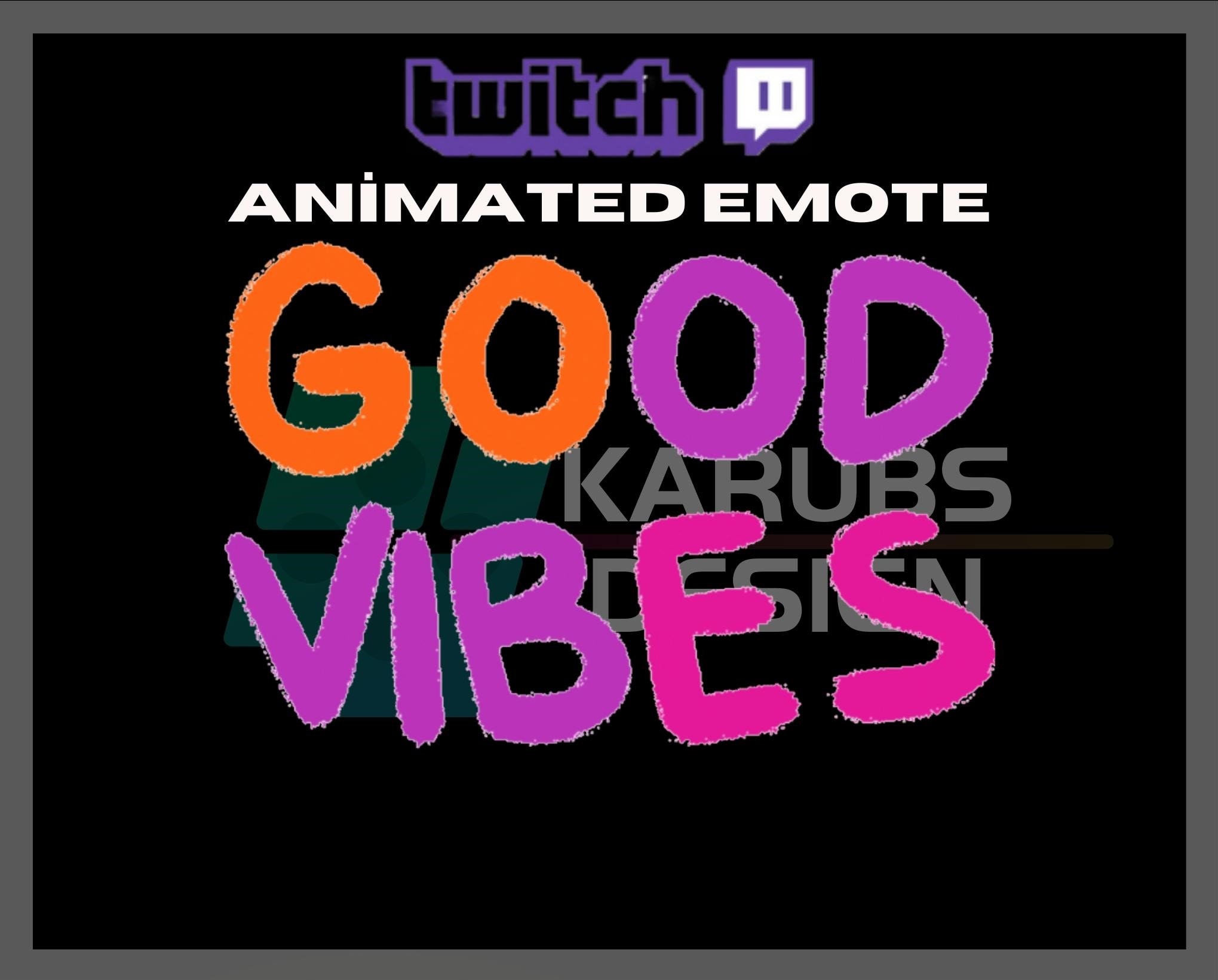 Animated Twitch Emote, Good Vibes Animated Emote, Good Vibes Emote ...