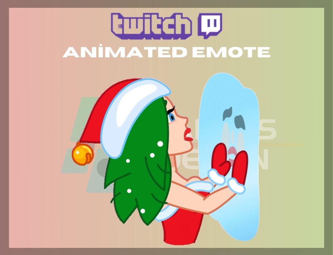 Animated Twitch, Kick Emote, Christmas Gift Emote, Be Overwhelmed Emote ...