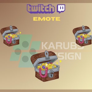 1 Twitch Emote, Loot Chest Emote, Community Emote, Treasure Chest Emote ...
