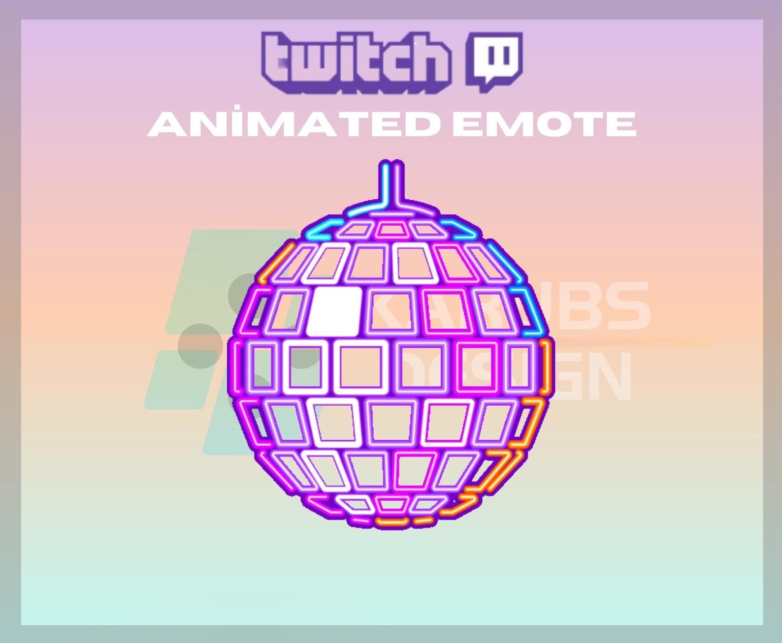 Animated Twitch Emote, Disco Ball Emote, Party Emote, Dance Emote, Dj ...
