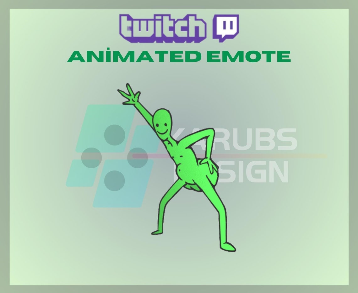 Animated Twitch Emote, Hi Alien Emote, Bye Emote, Cute Emote, Space Man ...
