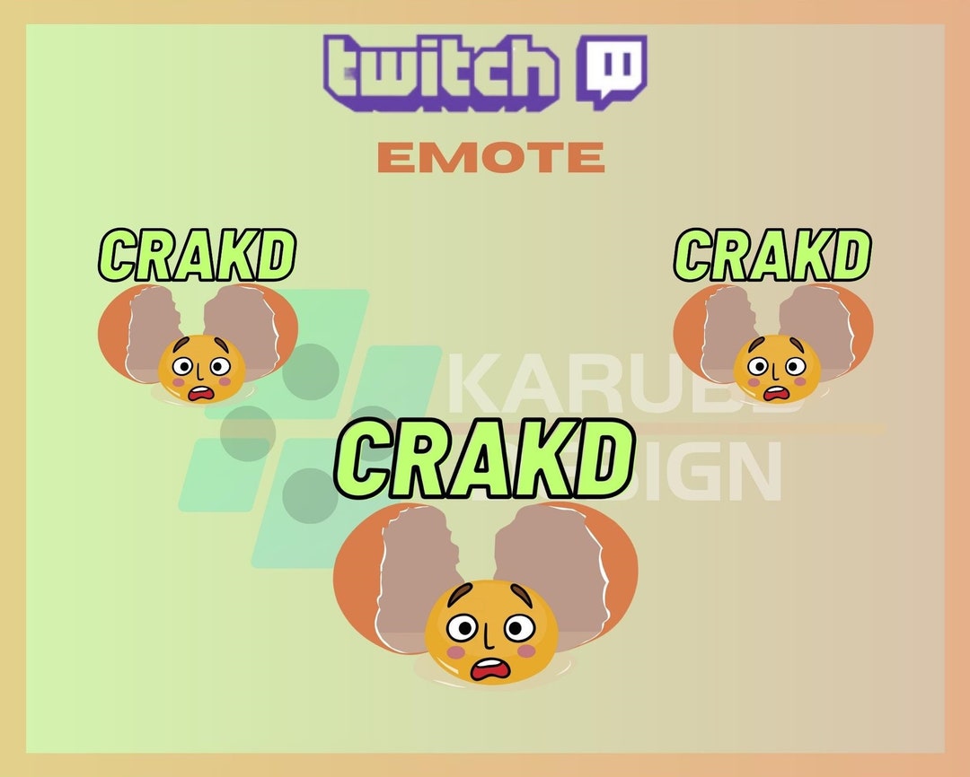1 Twitch Emote, Crakd Emote, Craked Emote, Gamer Emote, Funny Emote ...