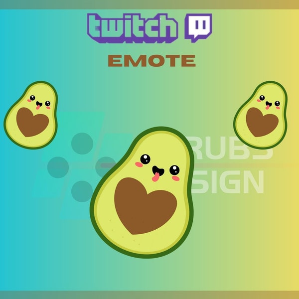 Avocado Twitch Emotes - Etsy