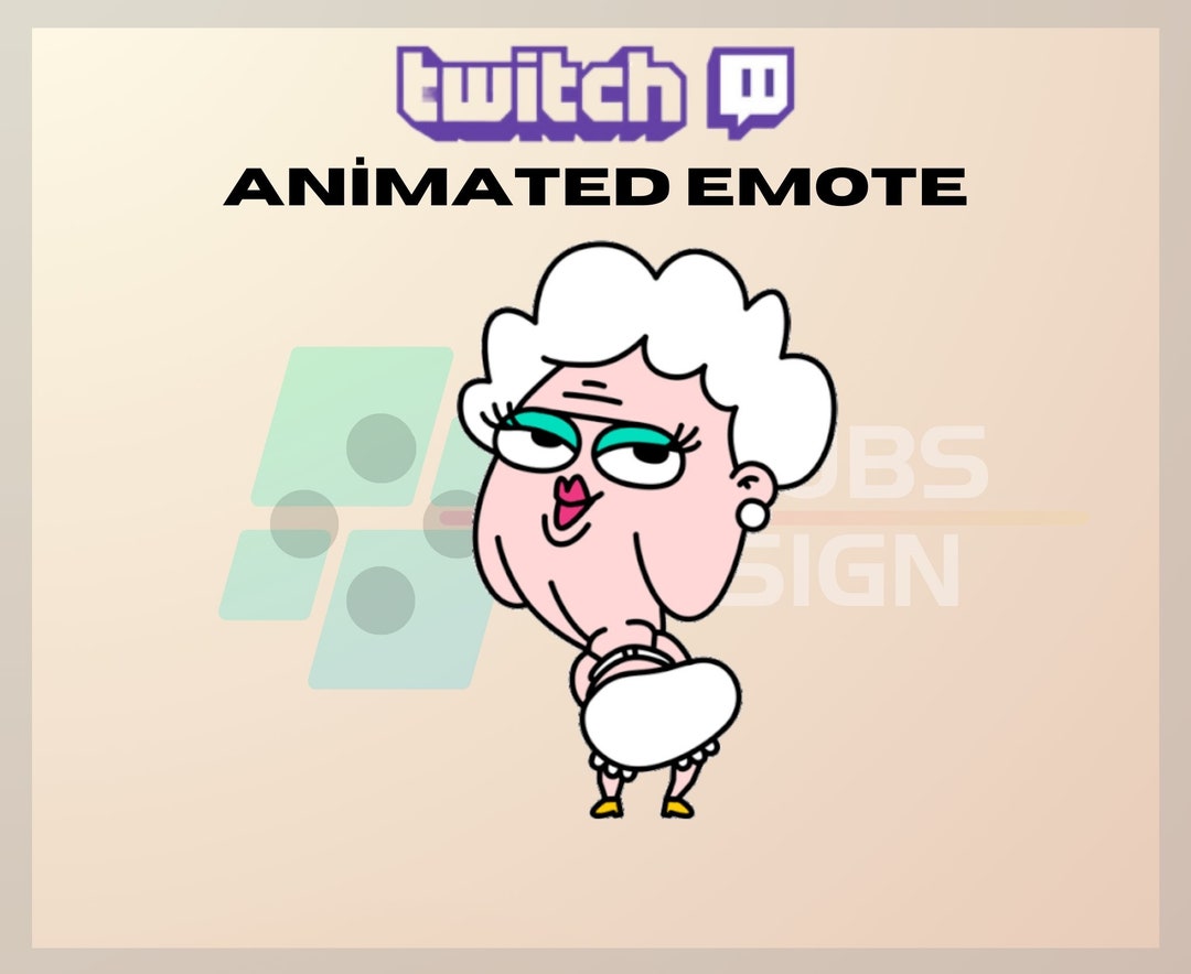 Animated Twitch, Kick Emote, Dancing Granny Emote, Dance Emote, Funny ...
