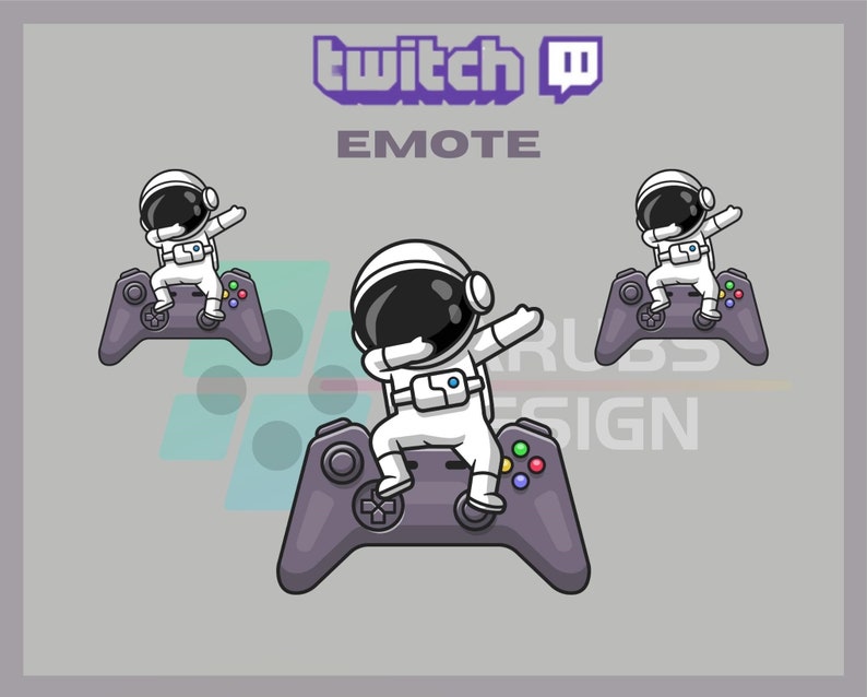 1 Twitch Emote,dabbing Astronaut Emote,space,sky,gamers Astronaut ...
