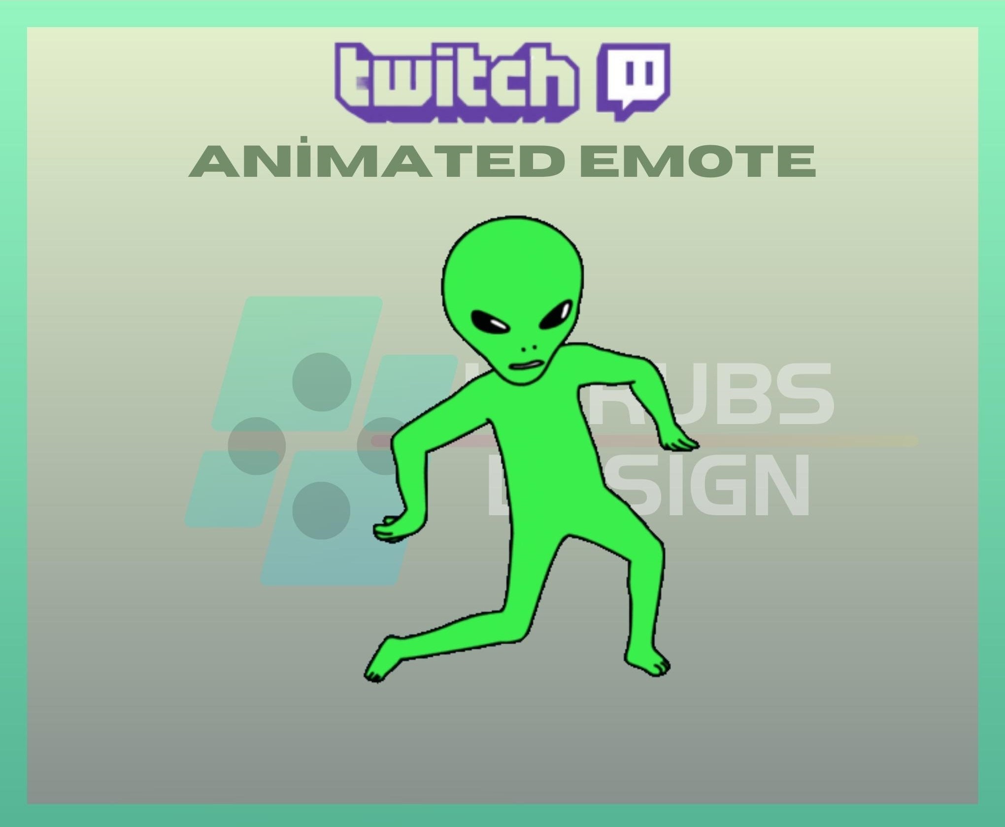 Animated Twitch Emote Dancing Alien Emote Dance Emote Cute - Etsy UK