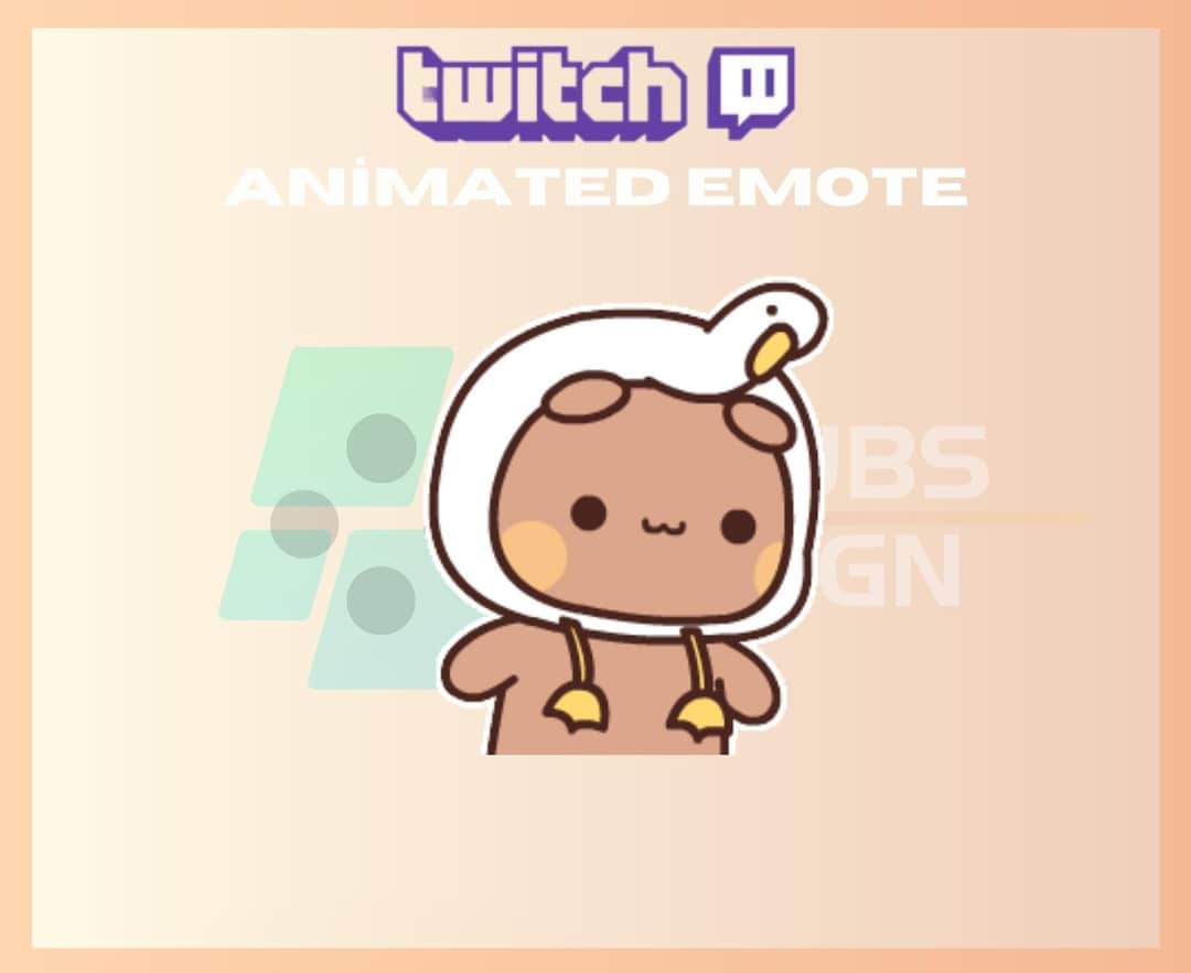Animated Twitch, Kick Emote, Wiggle Emote, Duck Hat Emote, Cute Bear ...