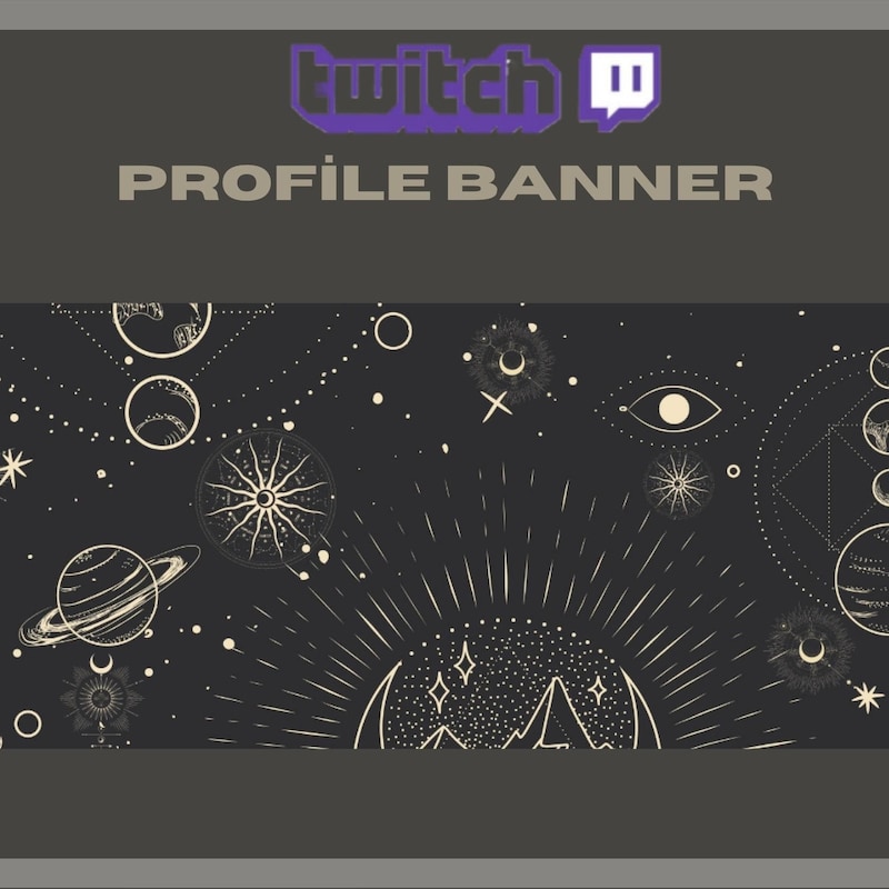 Moon Profile Banner - Etsy
