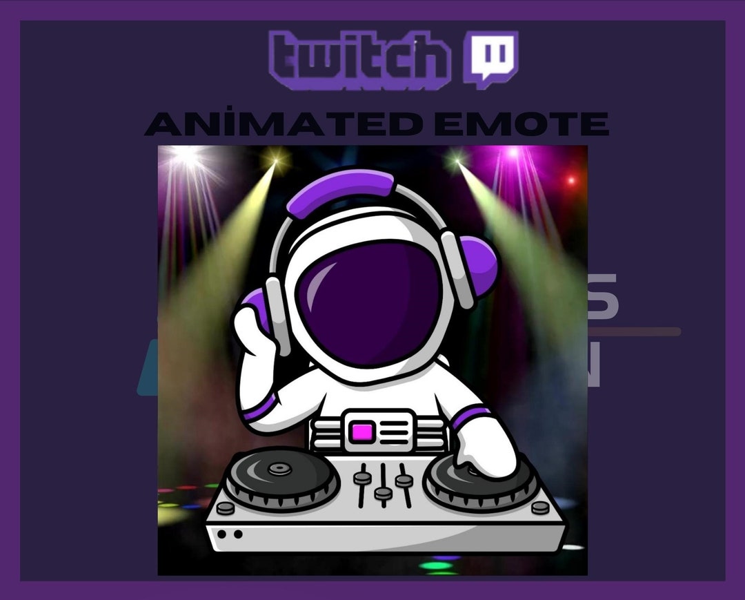 Animated Twitch Emote, Astronaut Emote, Space, Sky, Astronaut, Dj ...