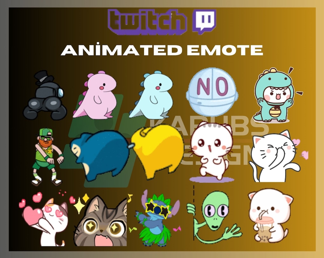 Animated Twitch, Kick Emote, 15 Emotes Pack, Funny Emote, Cute Emotes ...