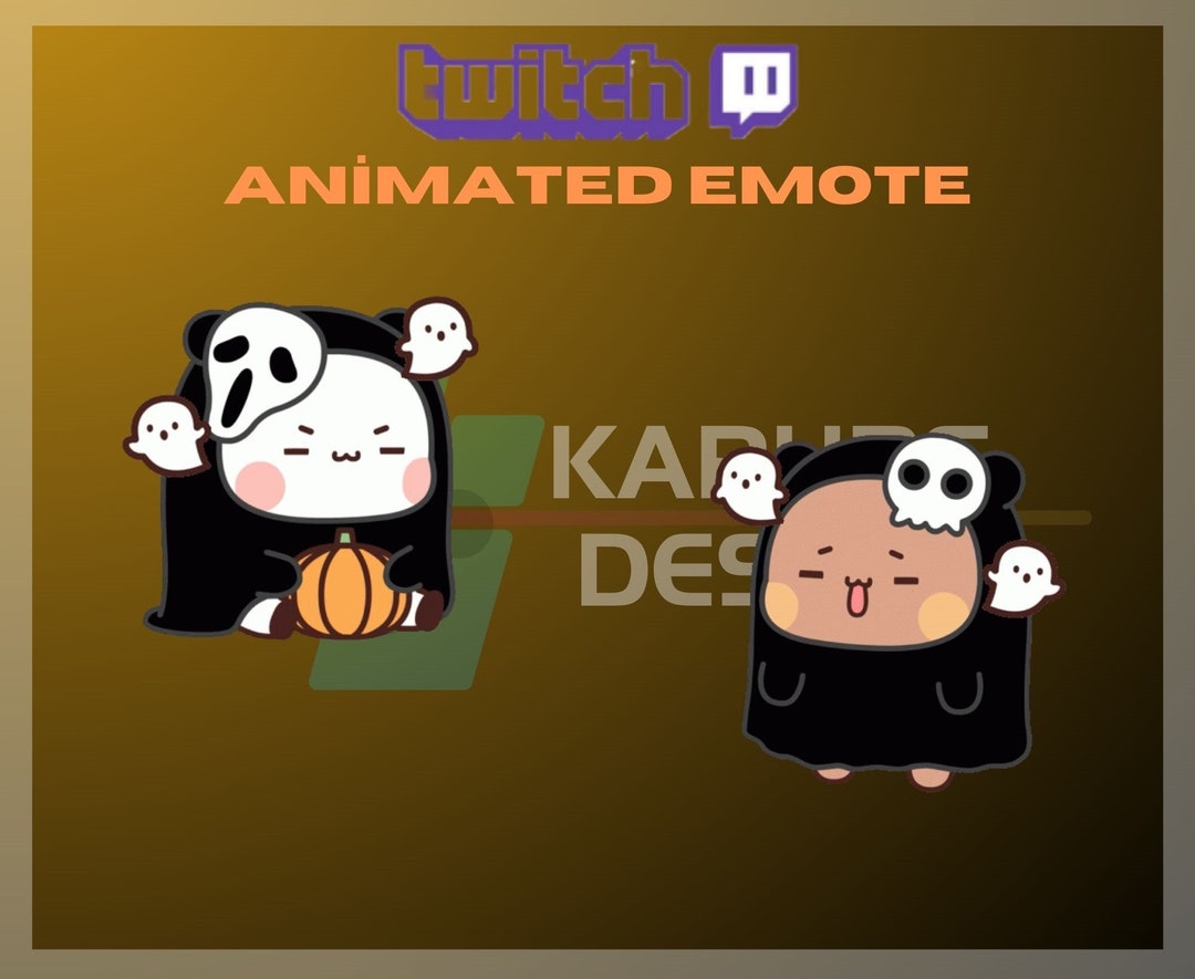 Animated Twitch, Kick Emote, 2 Halloween Emote, Scary Emote, Ghost ...