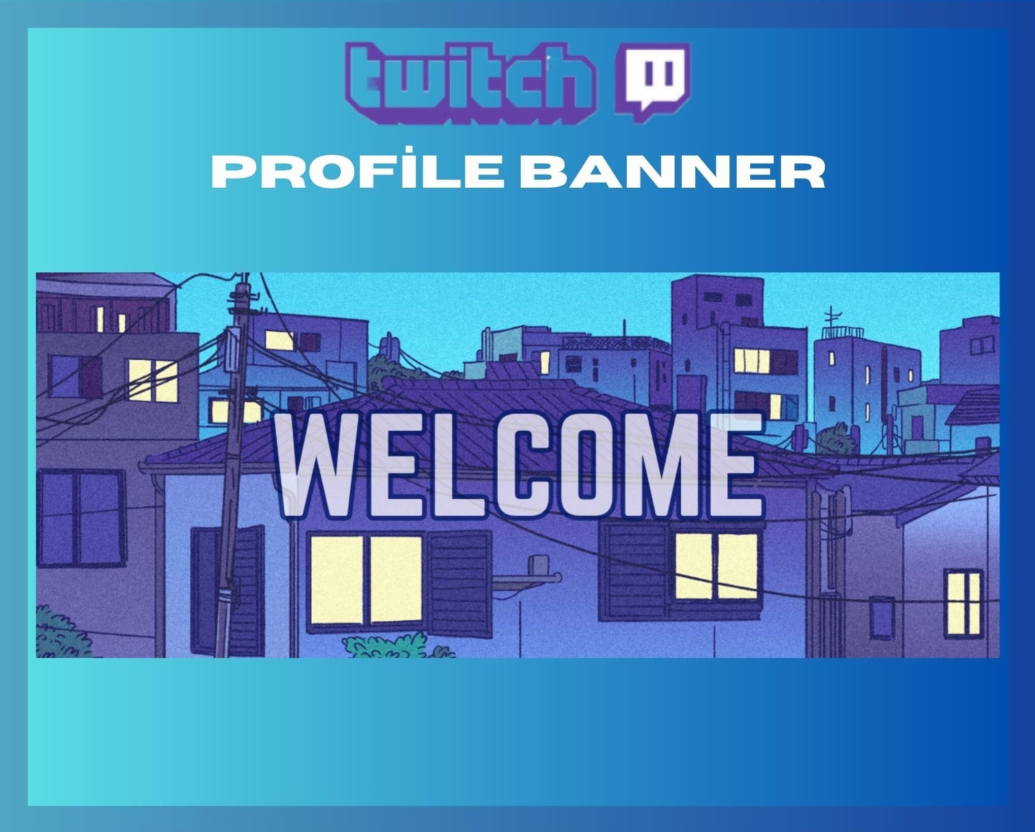 Twitch Profile Banner Night City Themed Anime Banner - Etsy