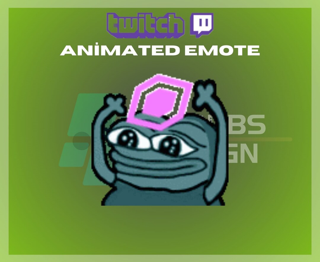 Animated Twitch Emote, Hype Frog Emote, Cute Emote, Nitropepe Emote ...